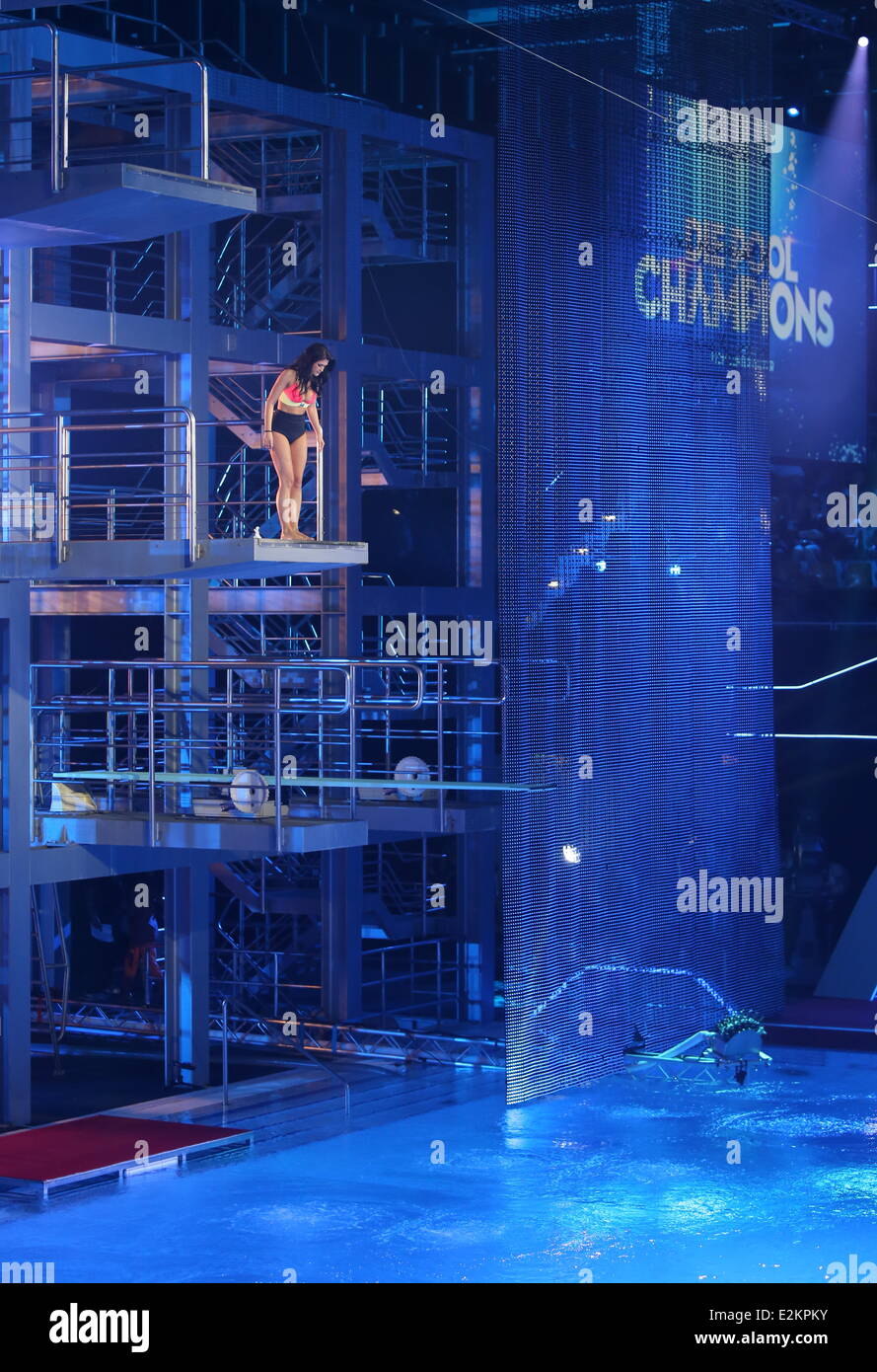 Antonia aus Tirol on German RTL TV show 'Die Pool Champions' at SSE ...