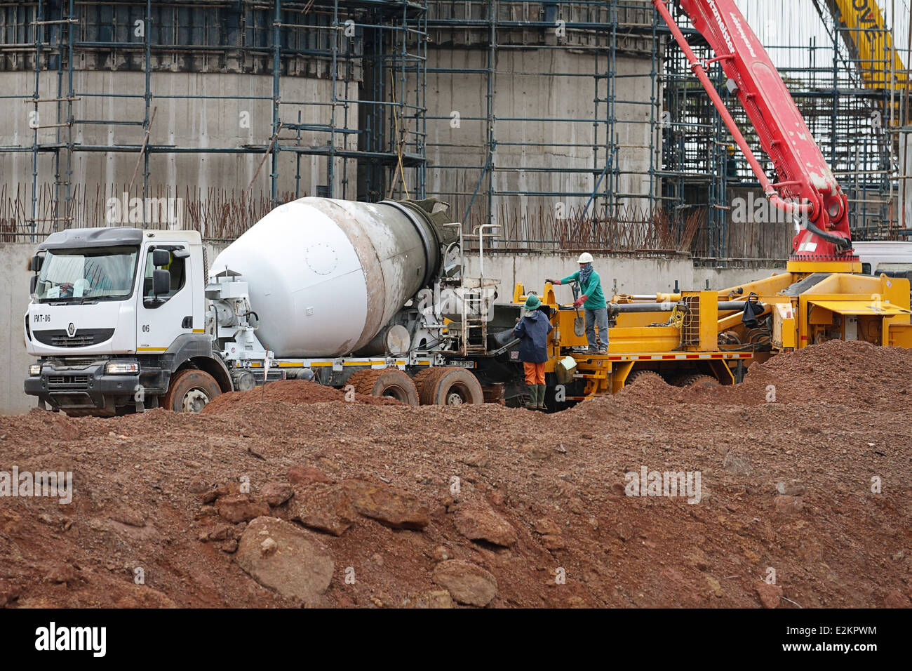 Concrete Mixer Pouring High Resolution Stock Photography and Images - Alamy