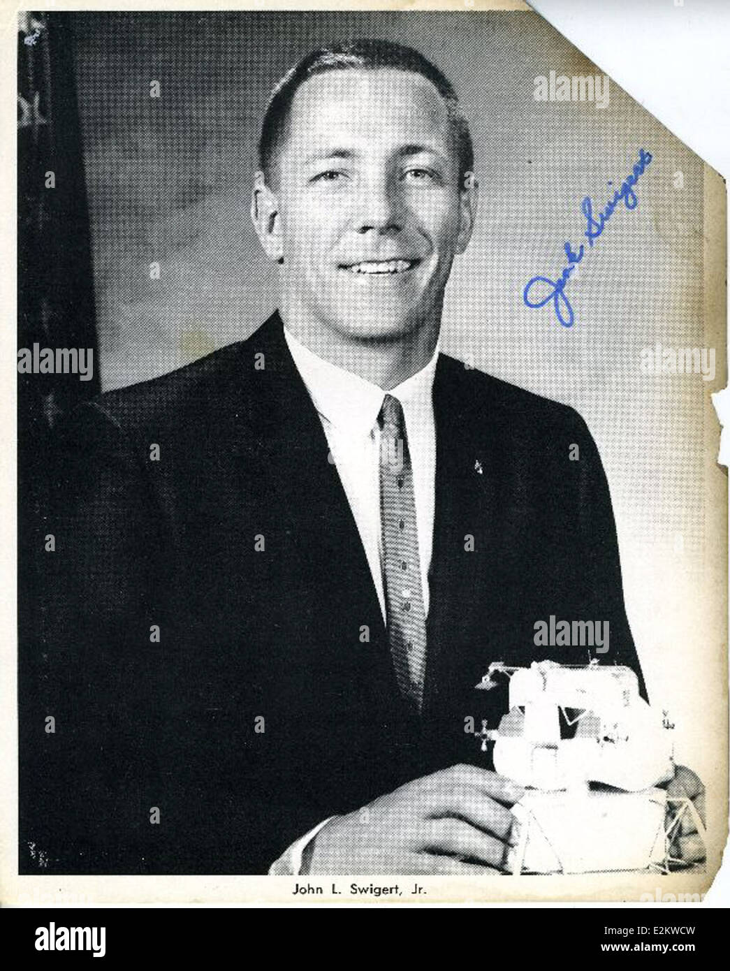 This image shows John Swigert, astronaut from Apollo 13, as part of ...