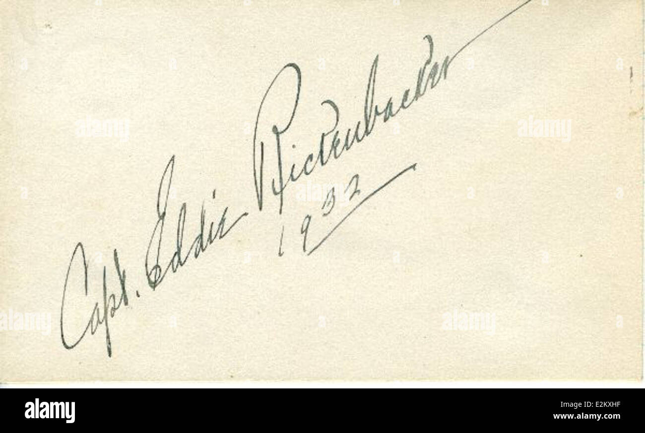 Edwardrickenbacker hi-res stock photography and images - Alamy