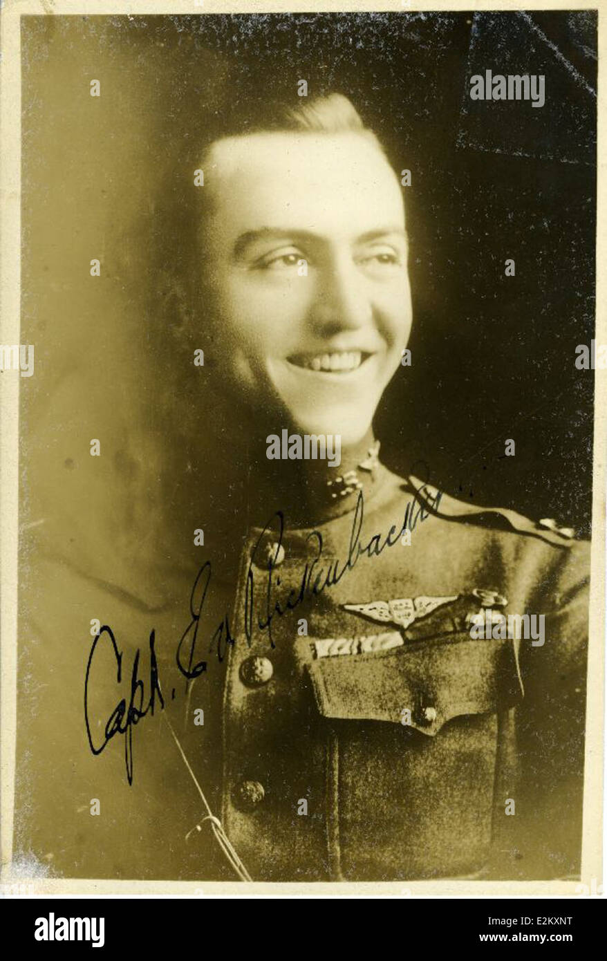 Edward Rickenbacker, a decorated World War I flying ace and recipient ...