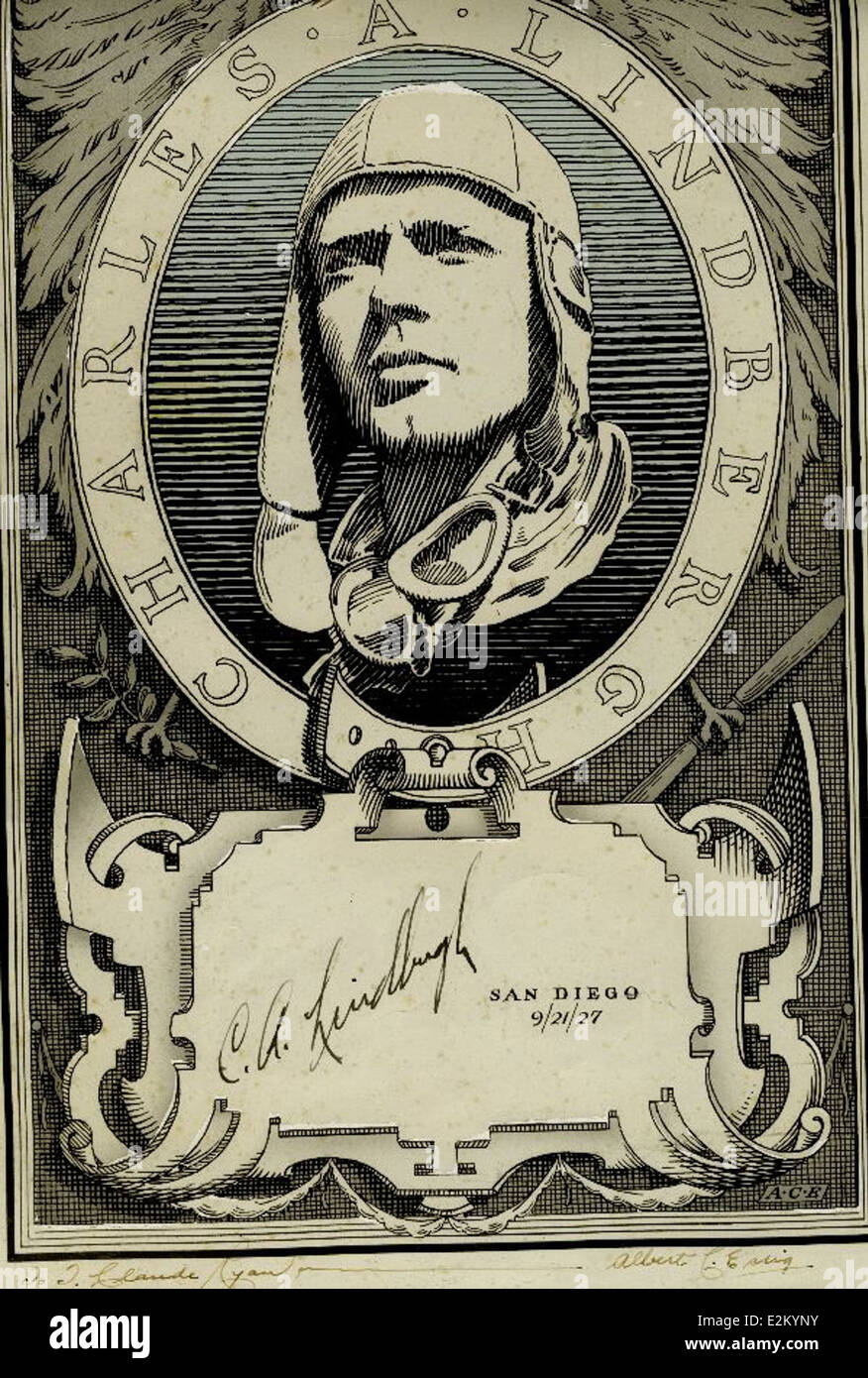 This piece from the Charles Lindbergh collection at the San Diego Air ...