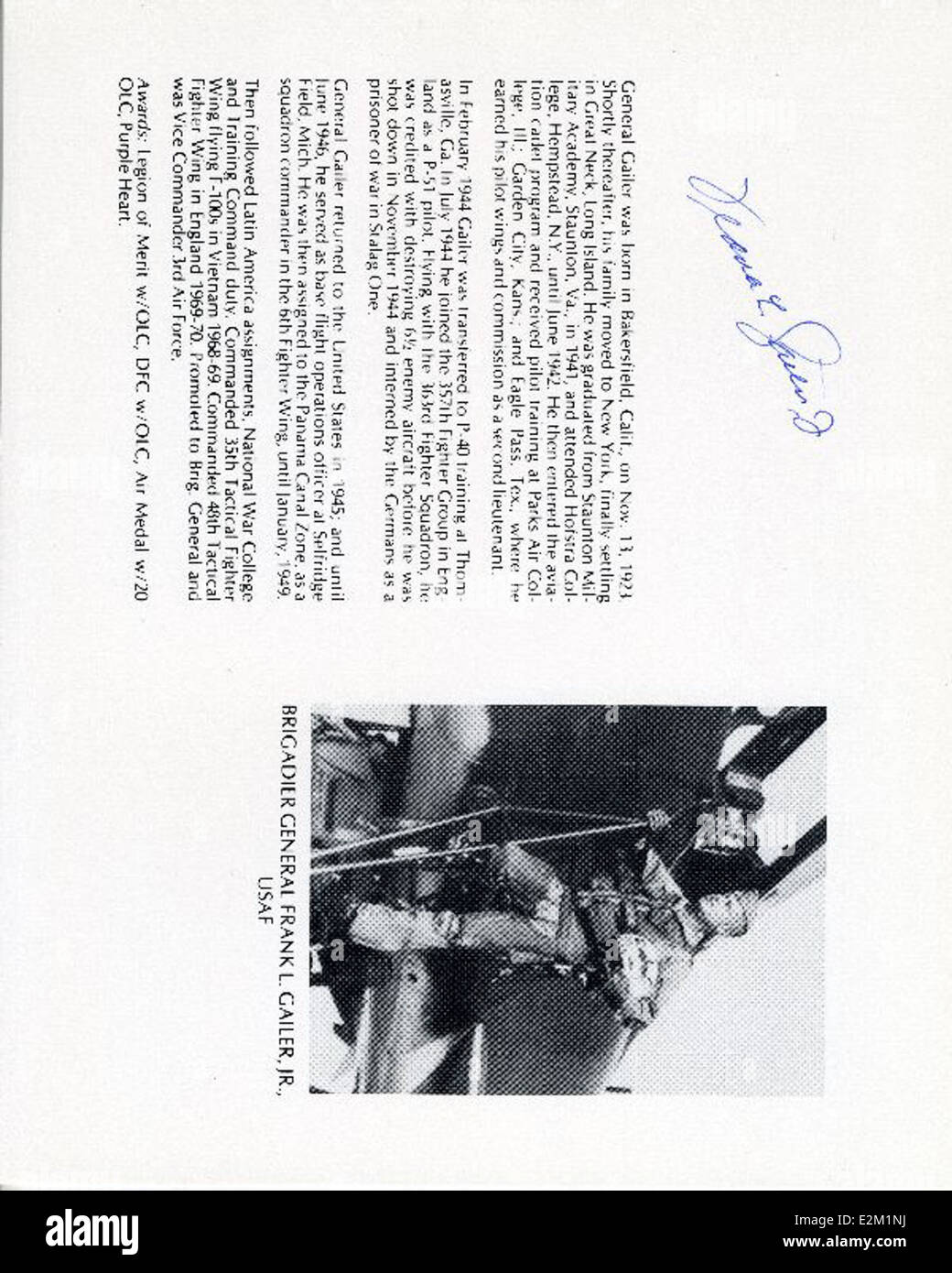 Frank Gailer was an aviation pioneer whose contributions to early ...