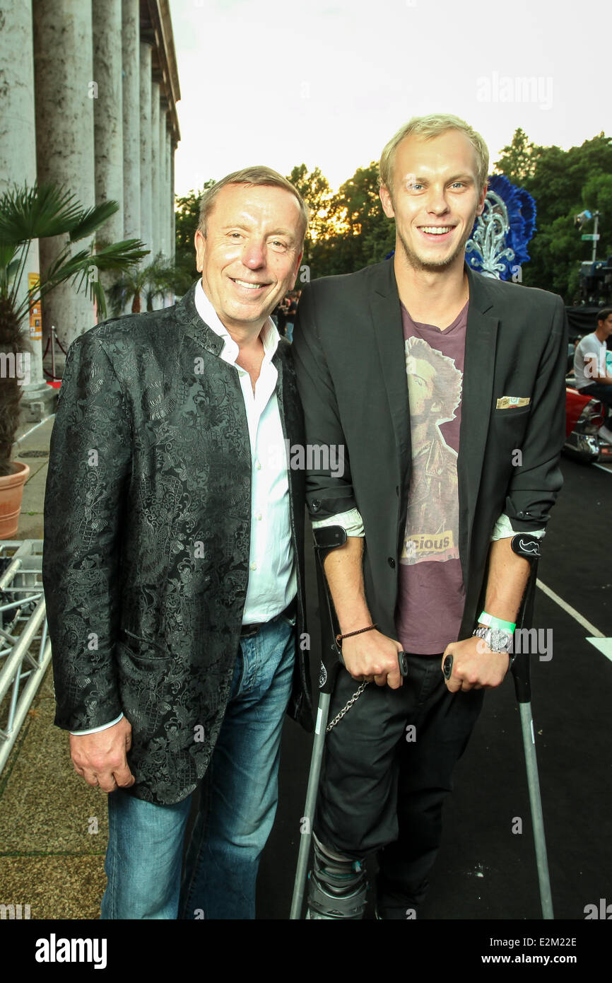 Franz Rauch and Sebastian Rauch at P1 Sommerfest summer party at P1 ...