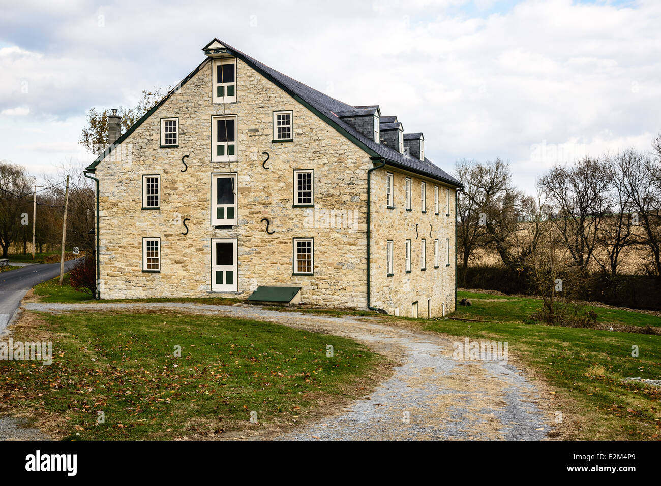 1846 Stone Mill, Lime Valley Mill, Willow Street, Pennsylvania Stock ...