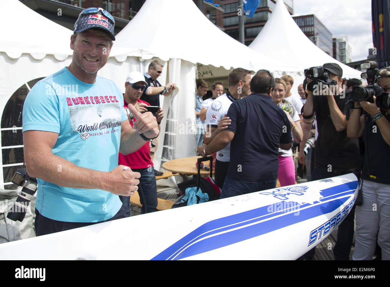 Bjoern Dunkerbeck at Camp David World Cup in Hafencity Hamburg. Where ...