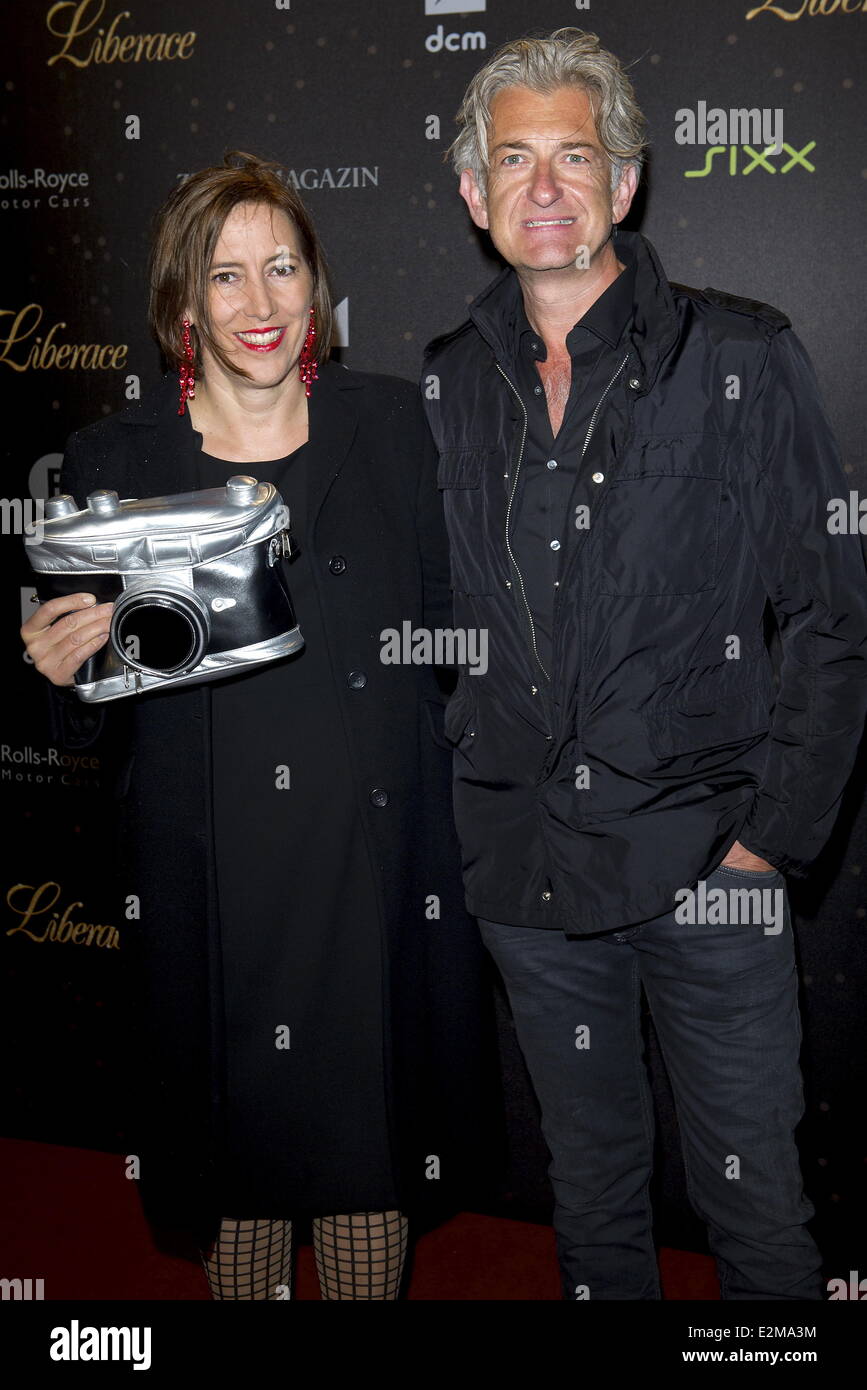 Dominick Raacke and guest at the premiere of 'Liberace' ('Behind the ...