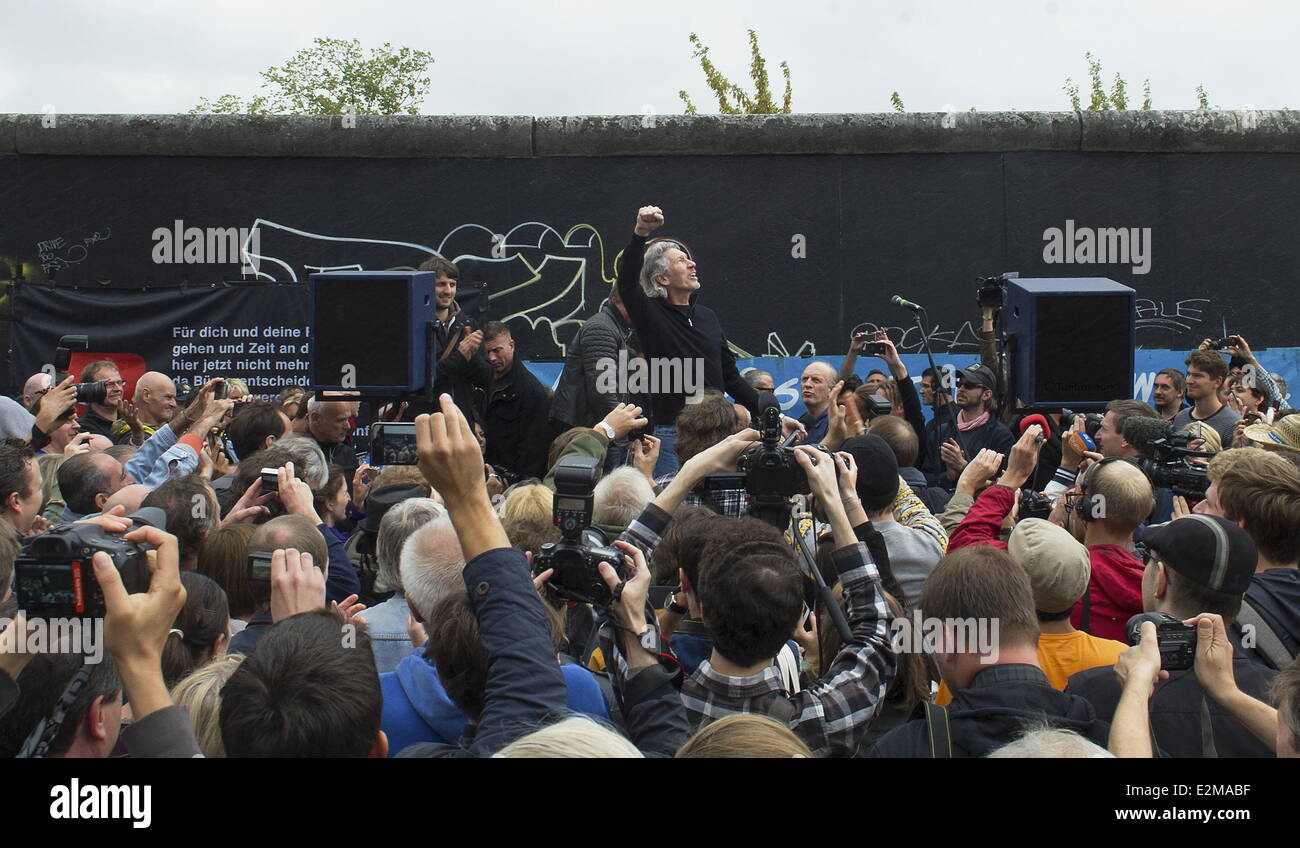 Roger Waters of Pink Floyd at the East Side Gallery Where: Berlin ...