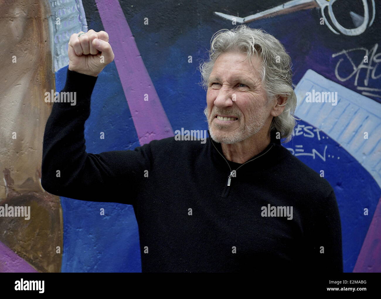 Roger Waters of Pink Floyd at the East Side Gallery Where: Berlin ...