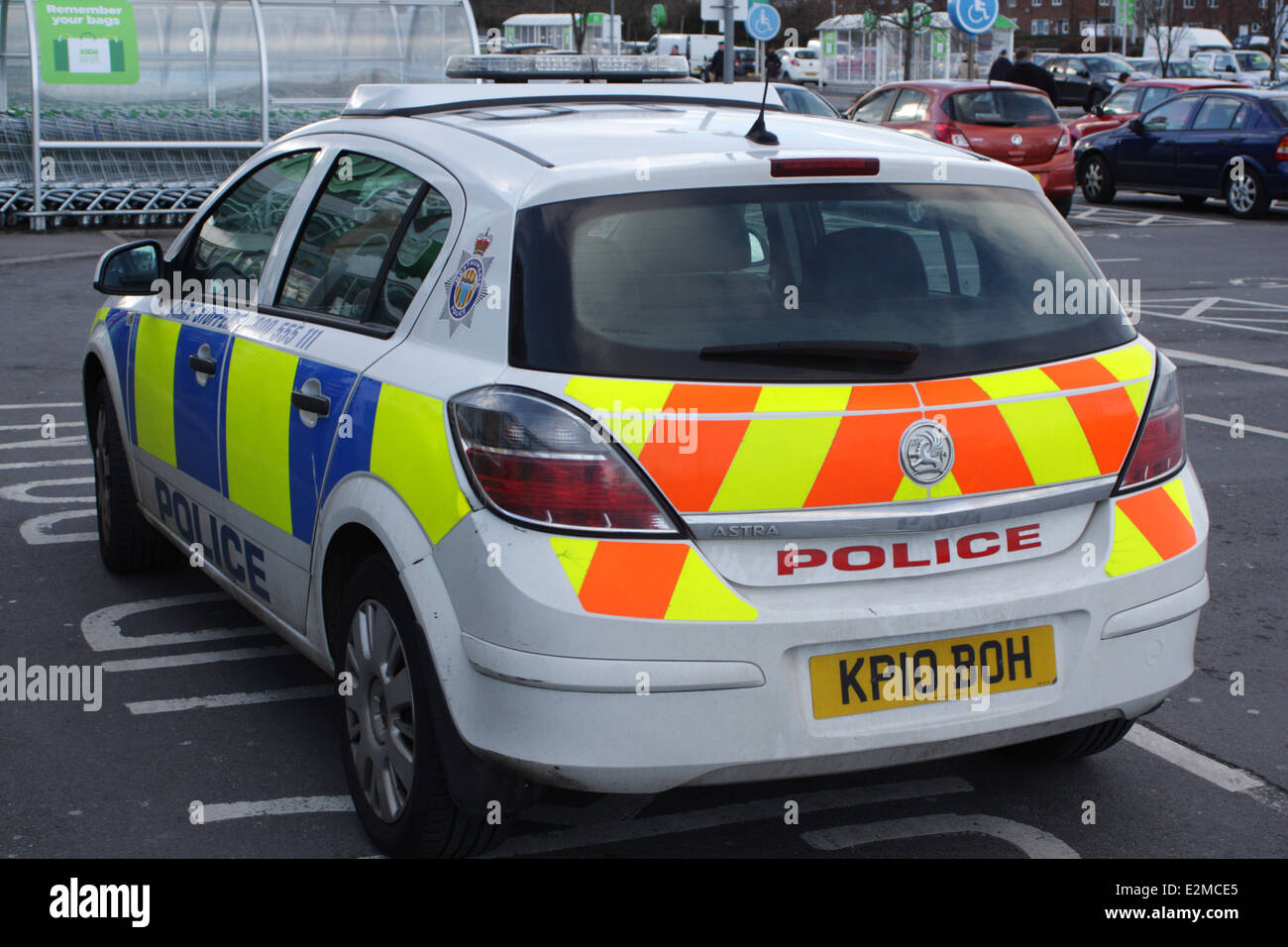 Northumbria Police Car, Rear View.Emergency services, Northumbria ...