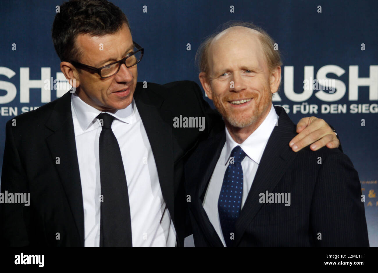 Peter Morgan, Ron Howard at the movie premiere Rush - Alles fuer den ...