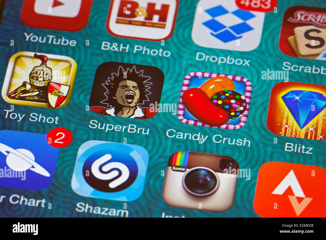 Candy Crush Game App On IPhone 5 Stock Photo Alamy