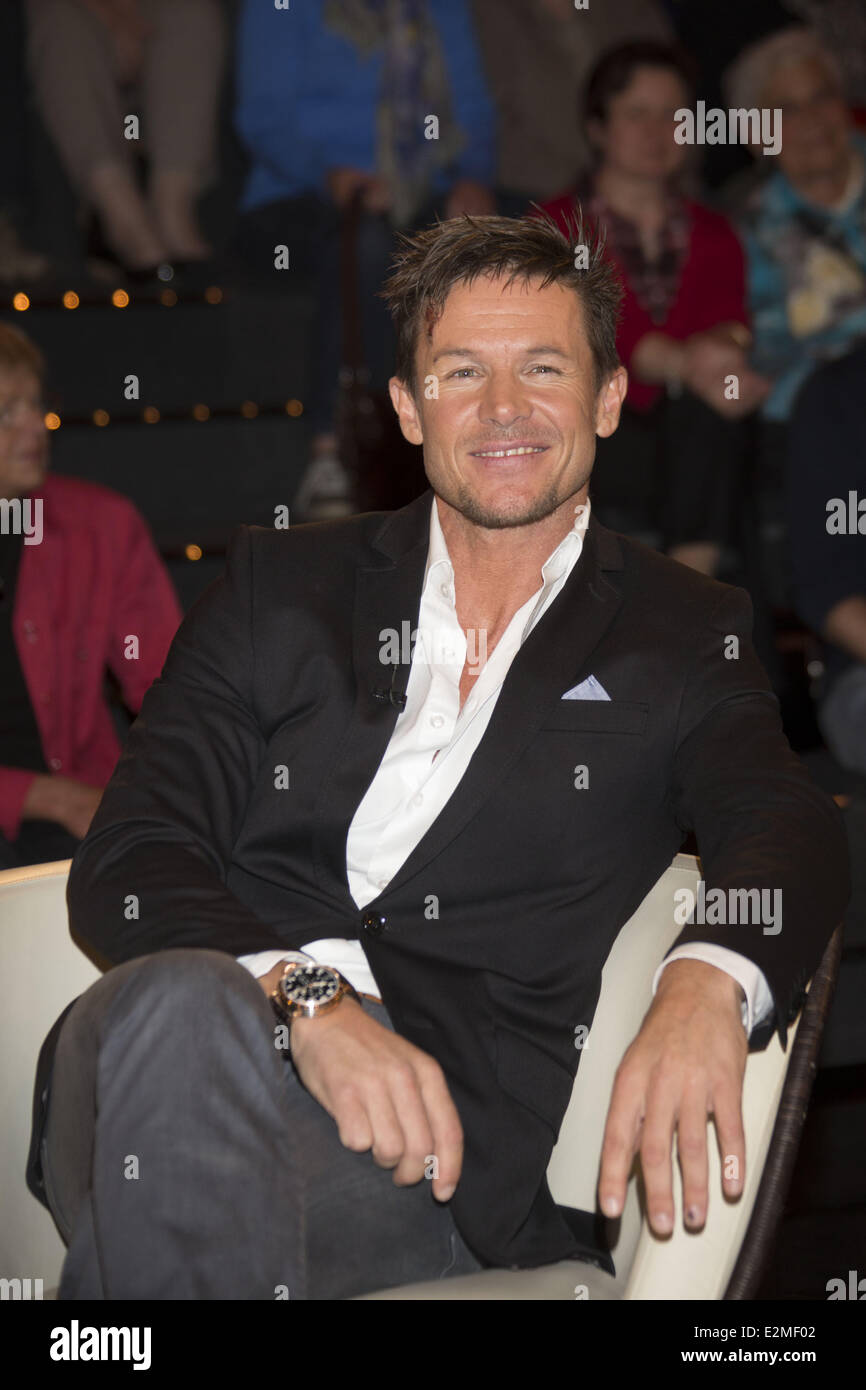 Felix Baumgartner on German ZDF TV talkshow Markus Lanz at ...