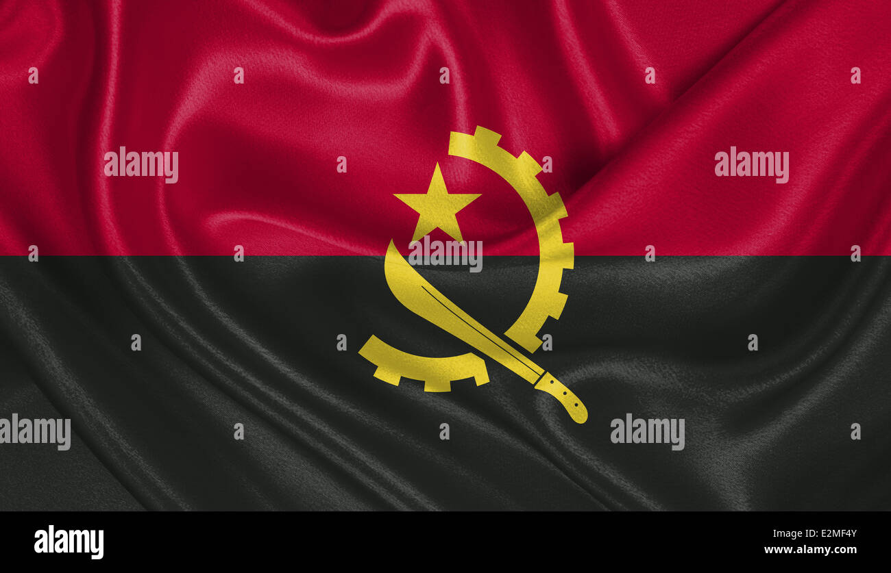 Flag of Angola Stock Photo - Alamy