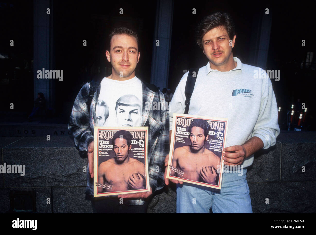 LOS ANGELES, CA – MARCH 1: Media outside the courthouse at the O.J ...