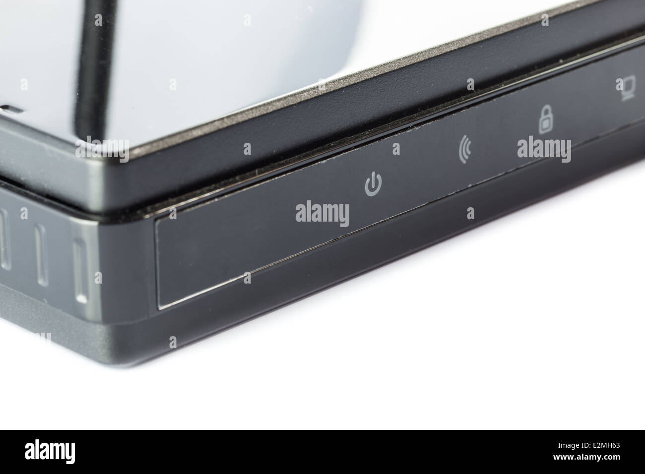 Black Access point router isolated on white background Stock Photo - Alamy