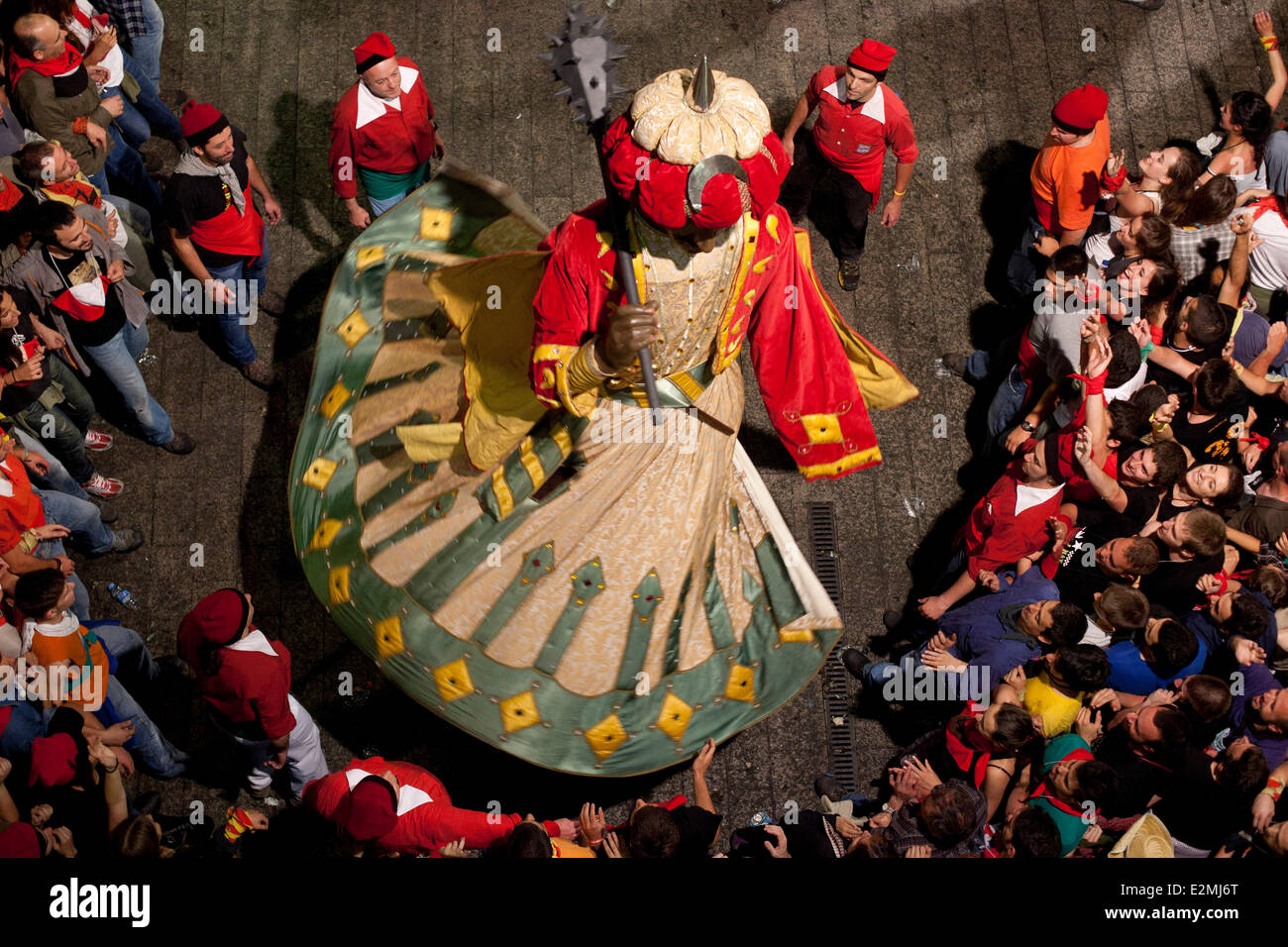Berga, Spain. 19th June, 2014. Revelers take part in the traditional ...