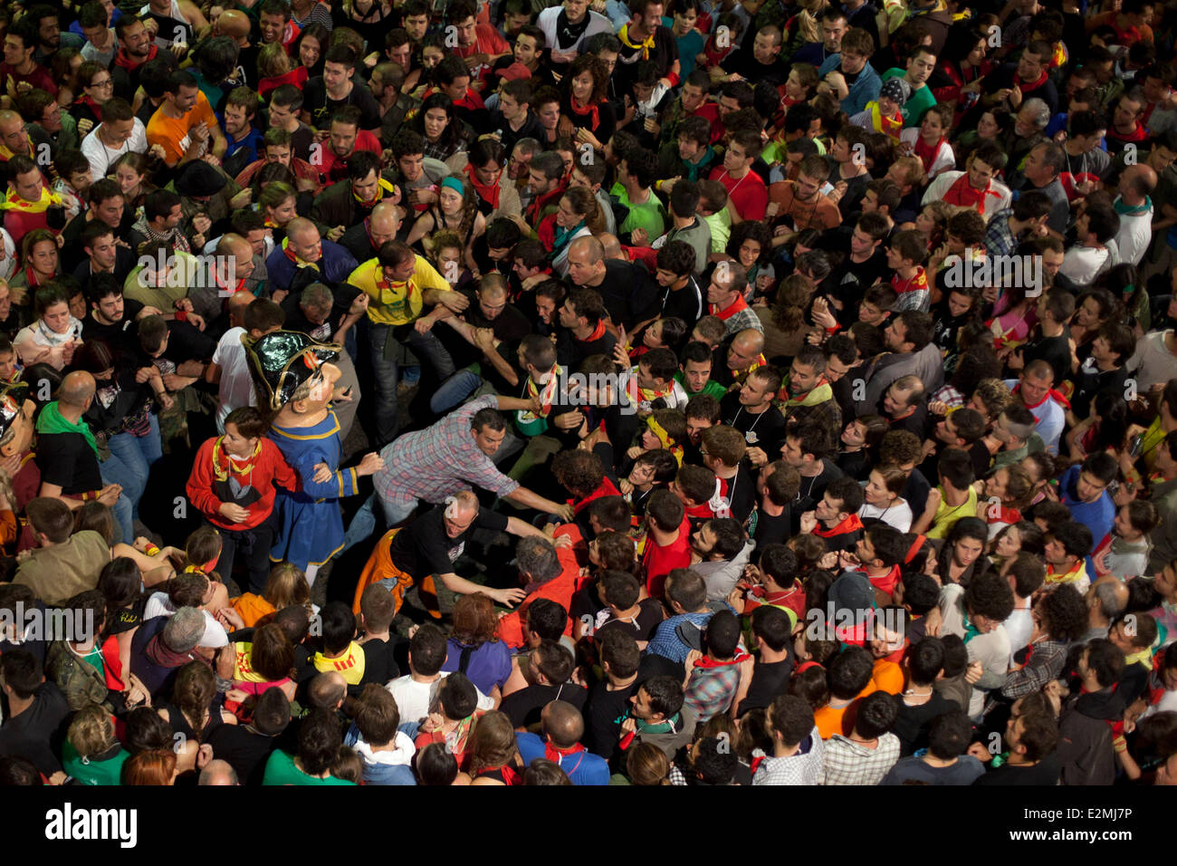 Berga, Spain. 19th June, 2014. Revelers take part in the traditional ...