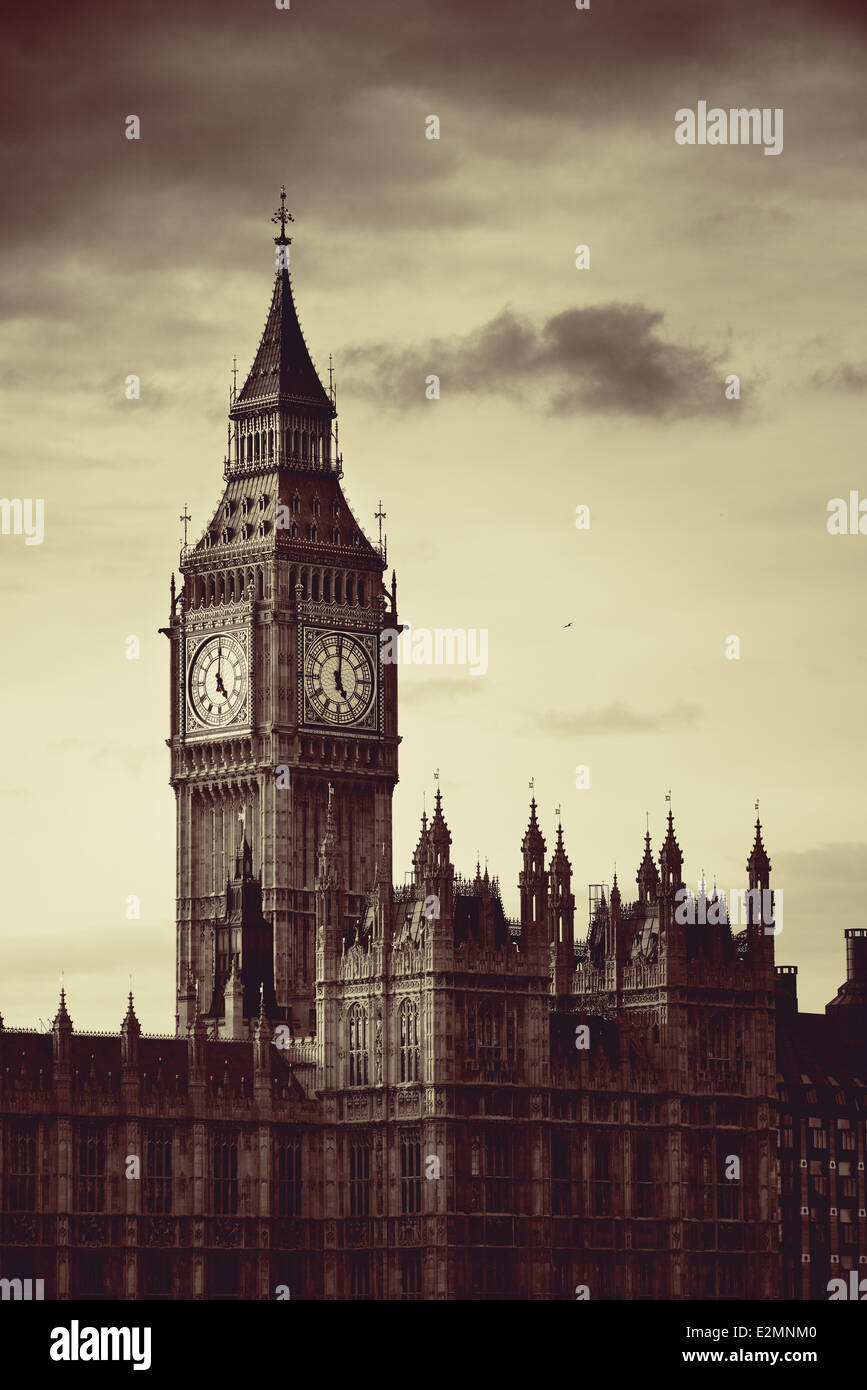 Big Ben of London as the famous landmark and icon of the city Stock ...