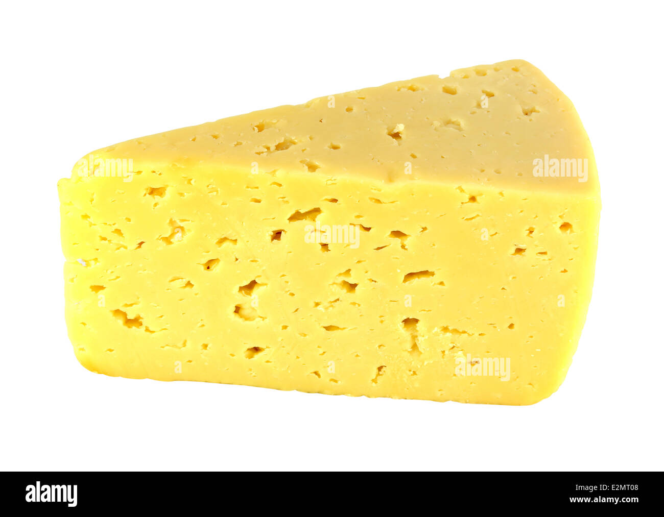 bright yellow tasty cheese on white background Stock Photo - Alamy