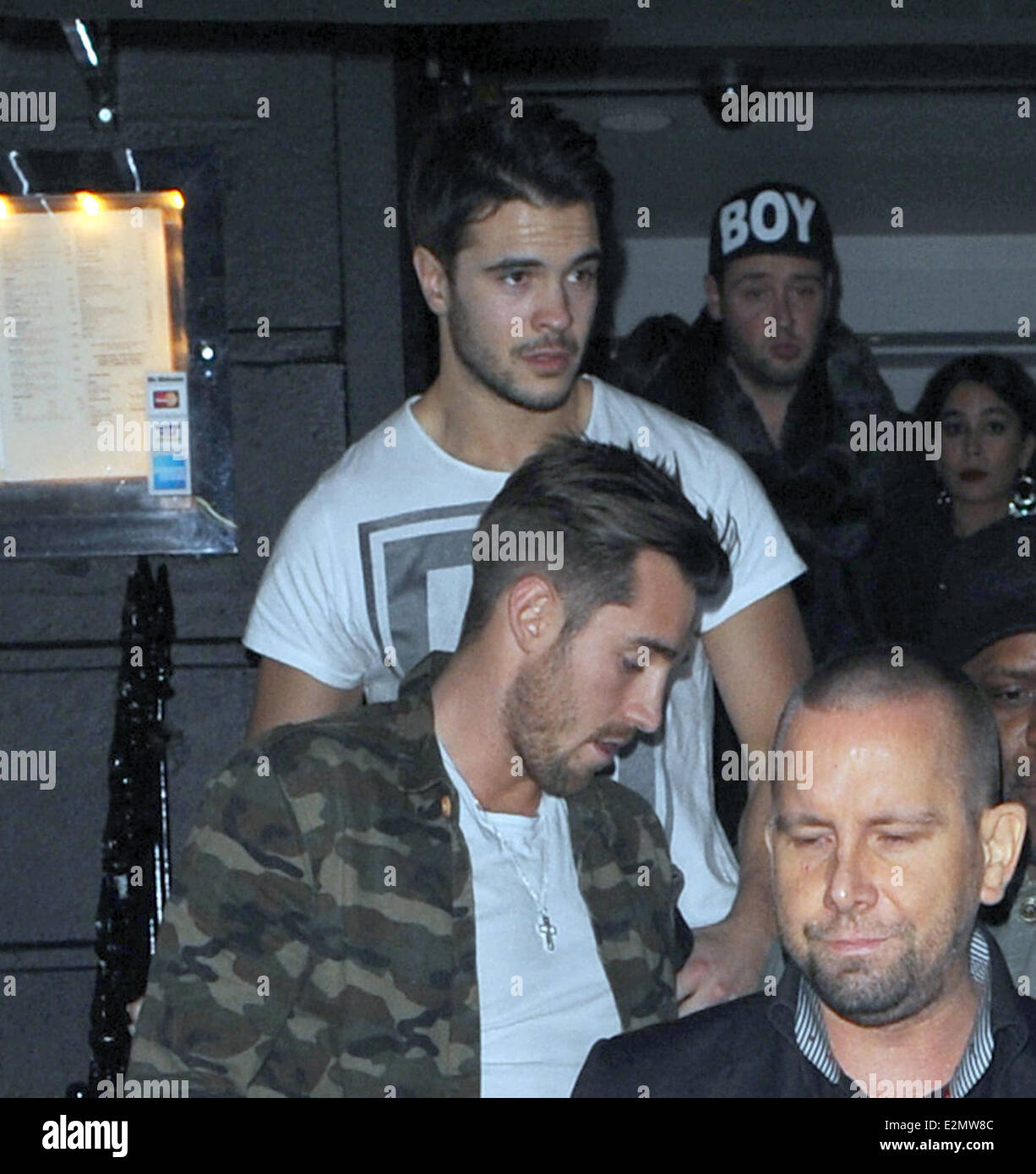 Lindsay Lohan seen leaving Nozomi Restaurant with boyfriend, Josh Chunn ...