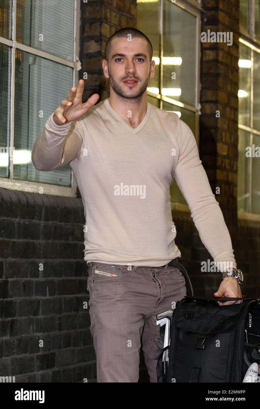 Celebrities at the ITV studios Featuring: Shayne Ward Where: London ...