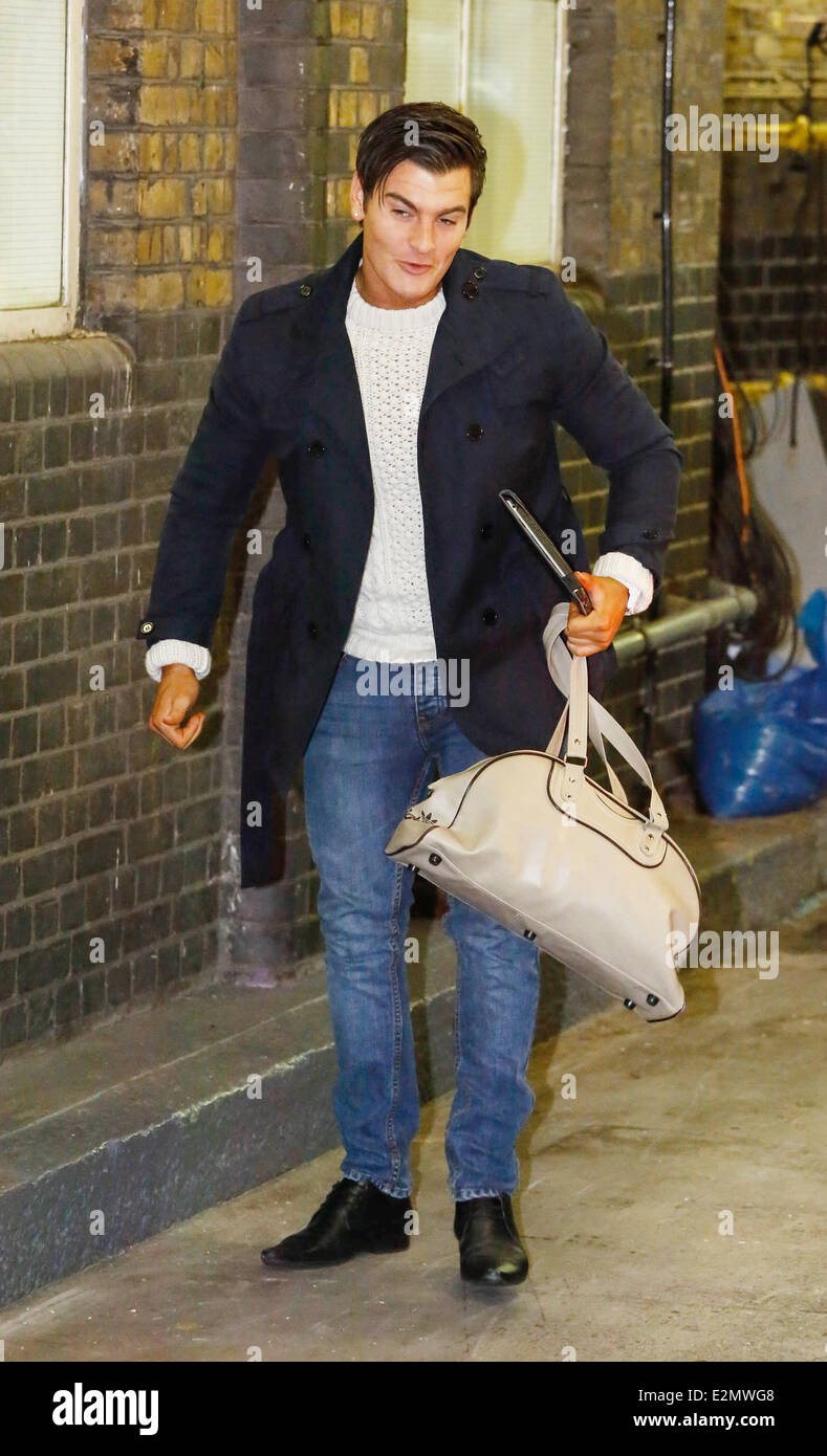 EastEnders star Matt Lapinskas outside the ITV studios. Matt has ...