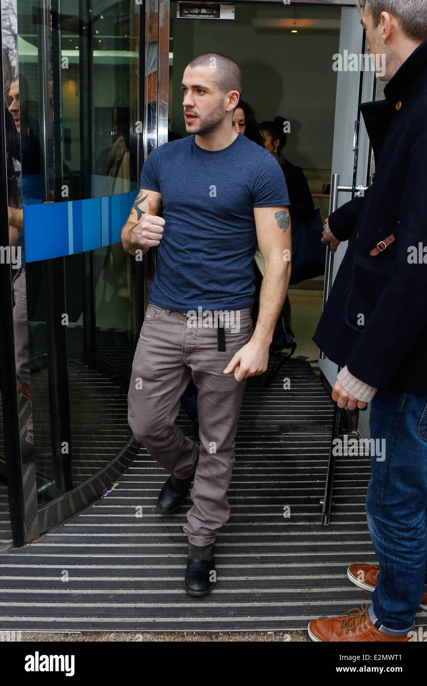 Shane Ward leaving the ITV studios with his tattoos on show Featuring ...