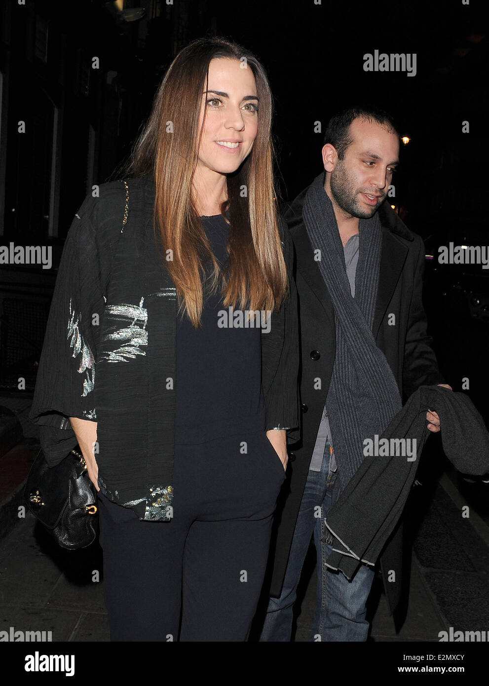 Celebrities leaving Groucho private members club Featuring: Mel C ...