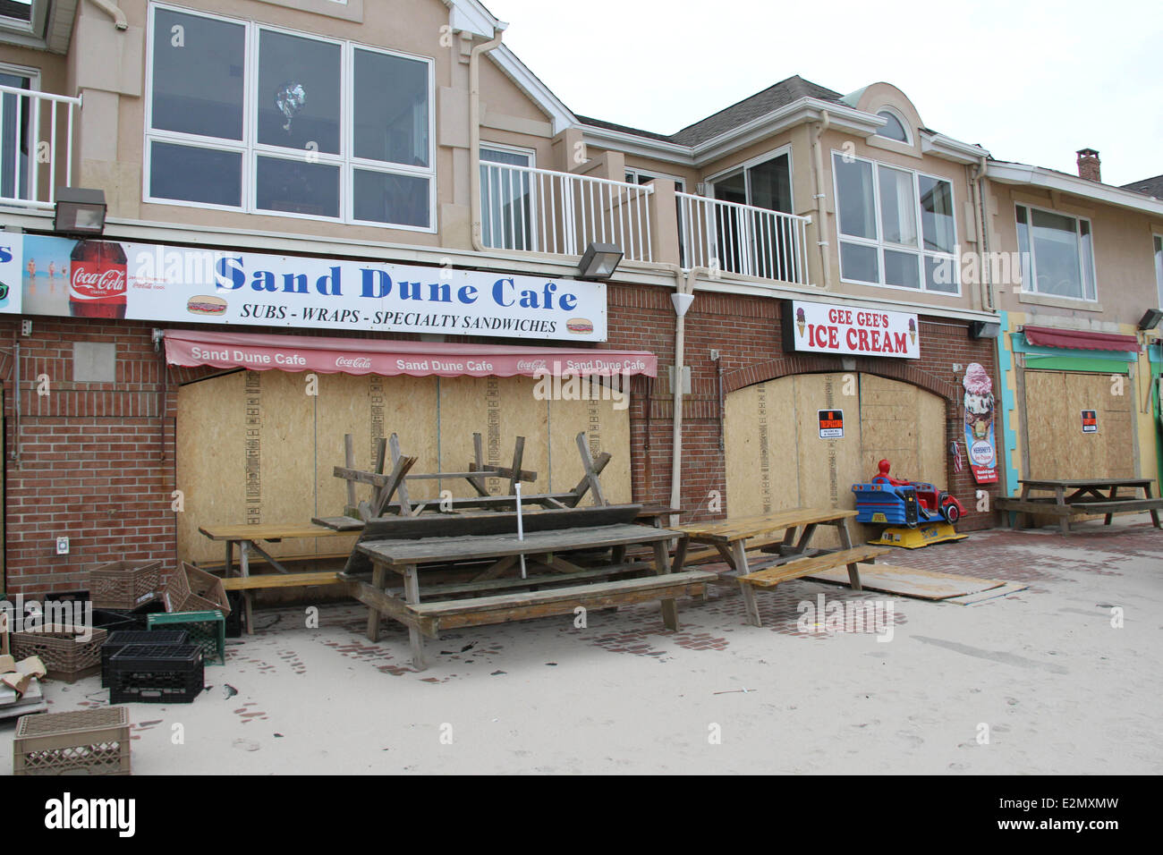 Pictures of the world famous "New Jersey Shore Line" 2 months after ...