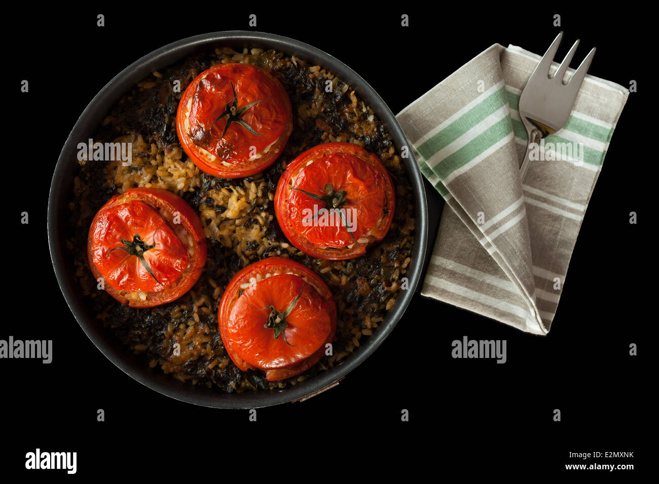 Tomatoes Stuffed Rice Chard Stock Photo - Alamy