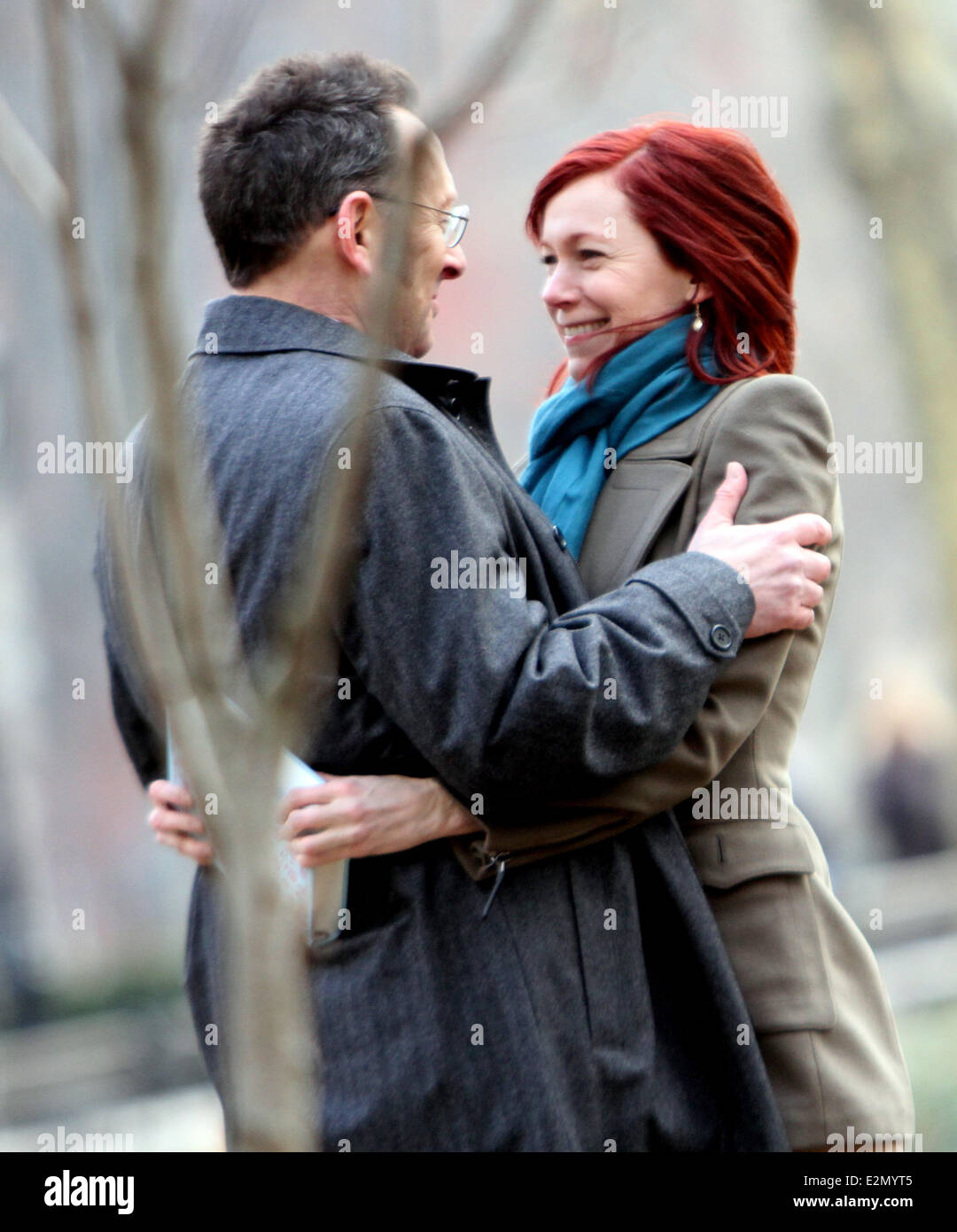 Michael emerson and wife carrie preston hi-res stock photography and ...