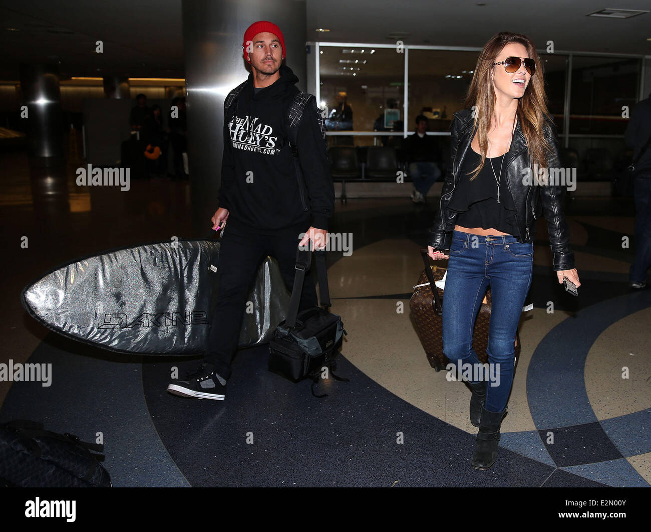 Audrina Patridge arrives at LAX airport with her boyfriend Featuring ...