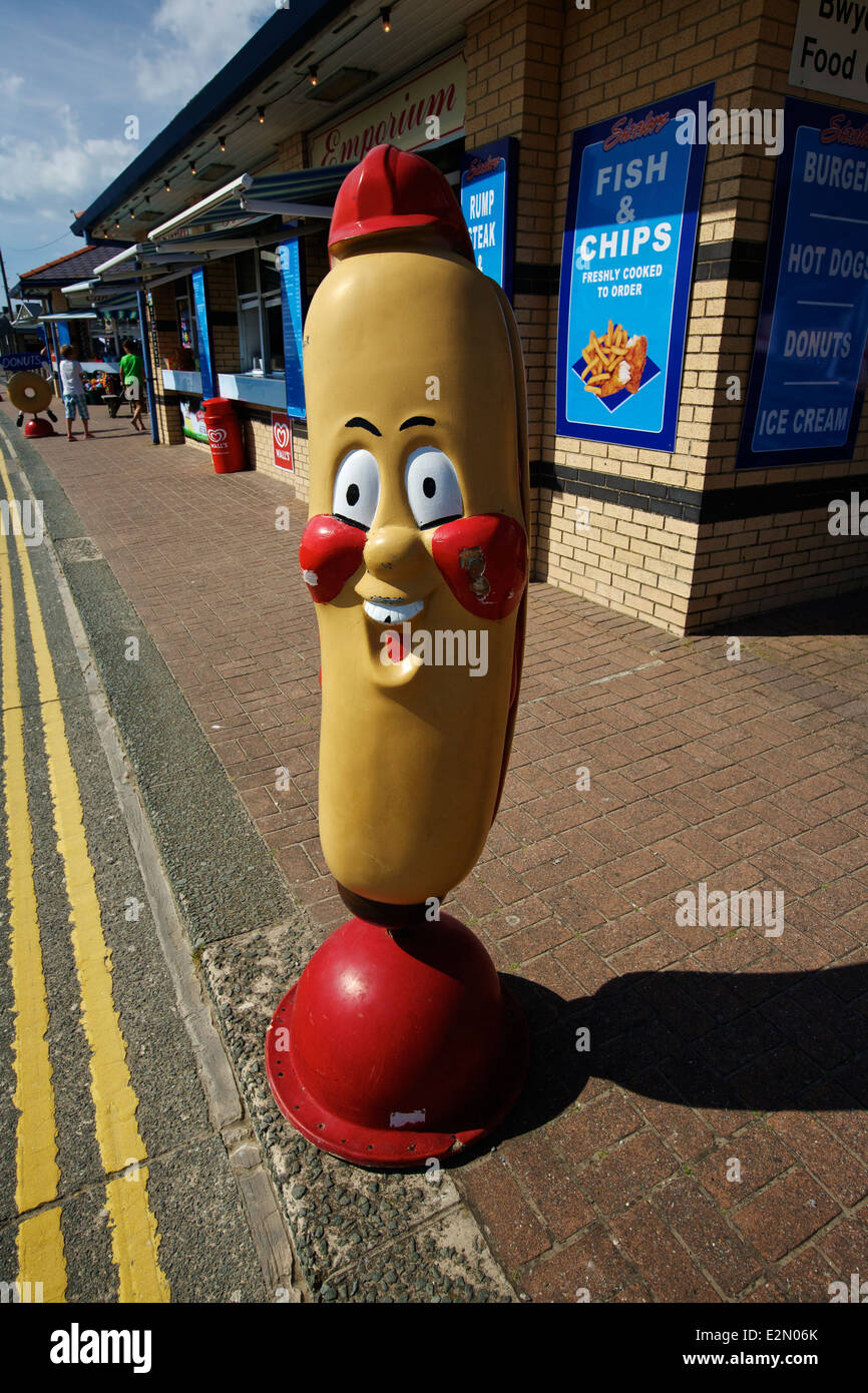 Hot Dog Sign Barmouth Gwynedd Wales UK Stock Photo - Alamy