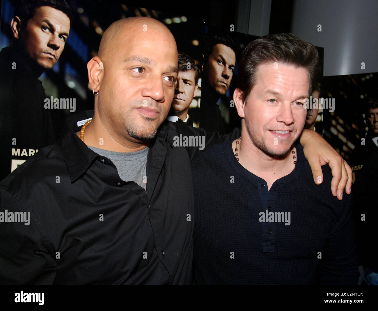 Director Allen Hughes and actor Mark Wahlberg attend an advance ...