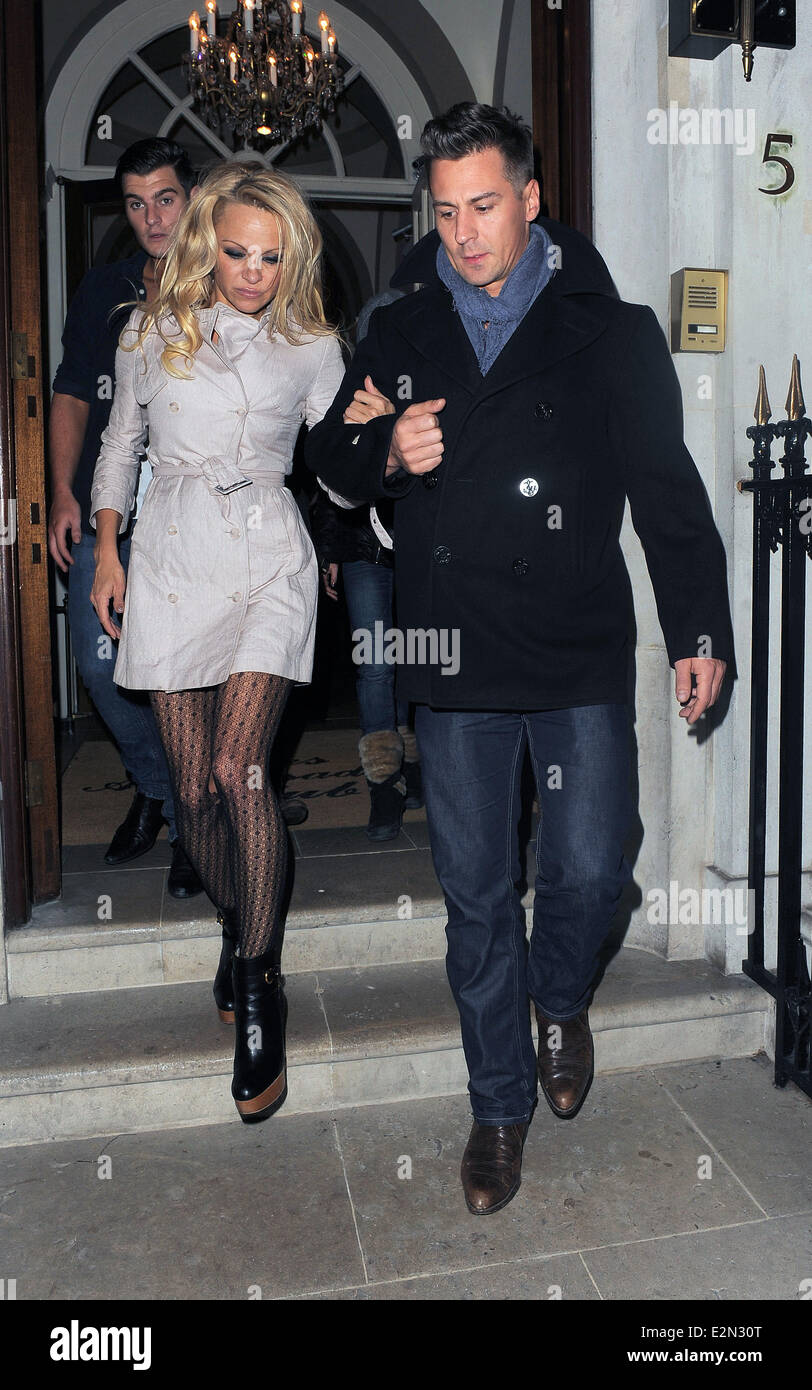Pamela Anderson and her 'Dancing On Ice' partner Matt Evers leave Les ...