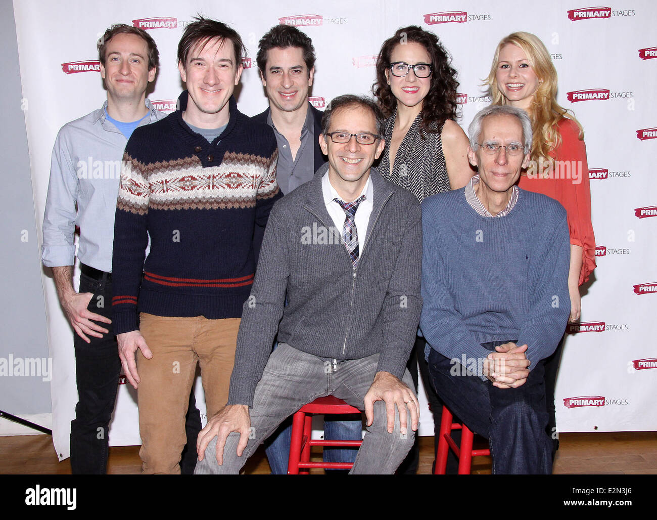 Photo call for ‘All In The Timing’ held at the Primary Stages rehearsal ...