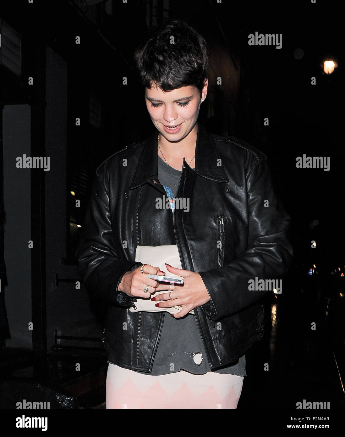 Pixie Geldof outside The Groucho private members club Featuring: Pixie ...