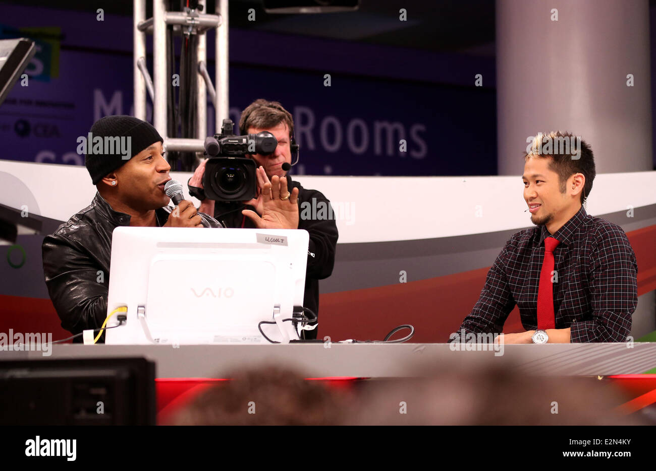 Celebrities at The 2013 Consumer Electronics Show held at the Las Vegas Convention Center ...