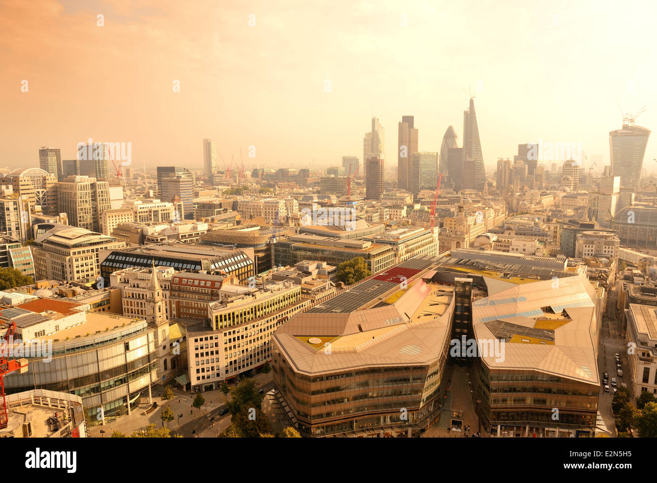 London rooftop view panorama with urban architectures Stock Photo - Alamy