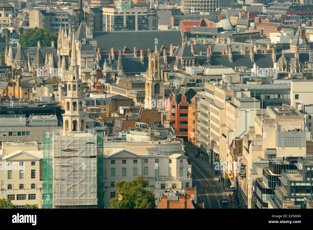 London rooftop view panorama with urban architectures Stock Photo - Alamy