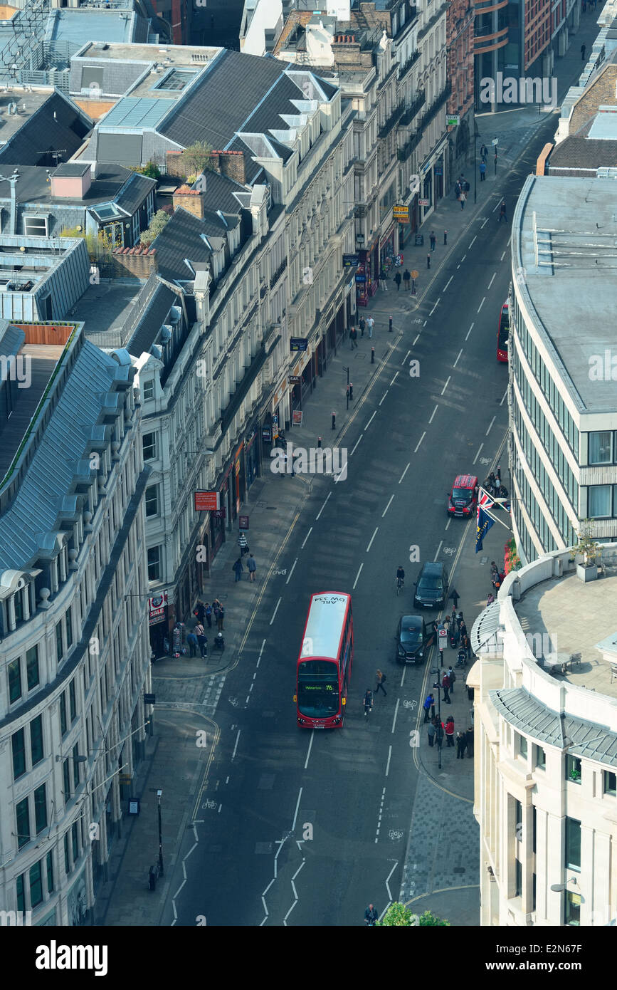 Street viewed from above Stock Photo - Alamy