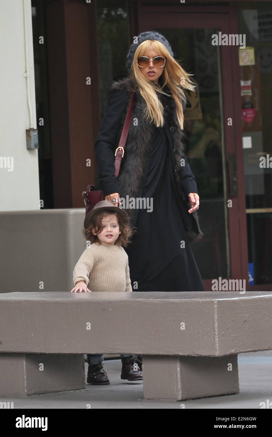 Rachel Zoe out shopping with her son Skyler at Kitson Featuring: Rachel ...