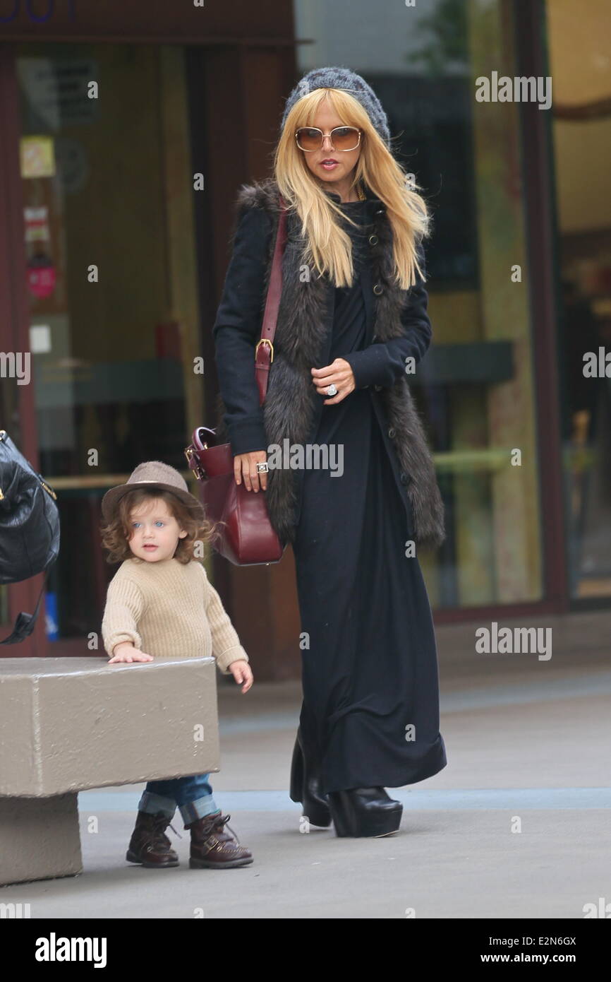 Rachel Zoe out shopping with her son Skyler at Kitson Featuring: Rachel ...