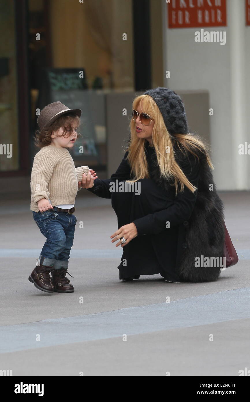 Rachel Zoe out shopping with her son Skyler at Kitson Featuring: Rachel ...