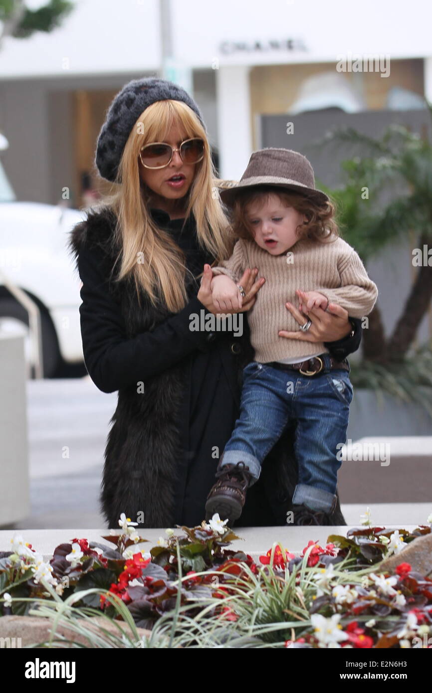 Rachel Zoe out shopping with her son Skyler at Kitson Featuring: Rachel ...