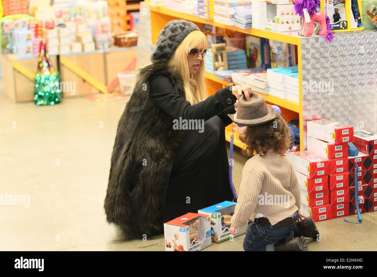 Rachel Zoe out shopping with her son Skyler at Kitson Featuring: Rachel ...