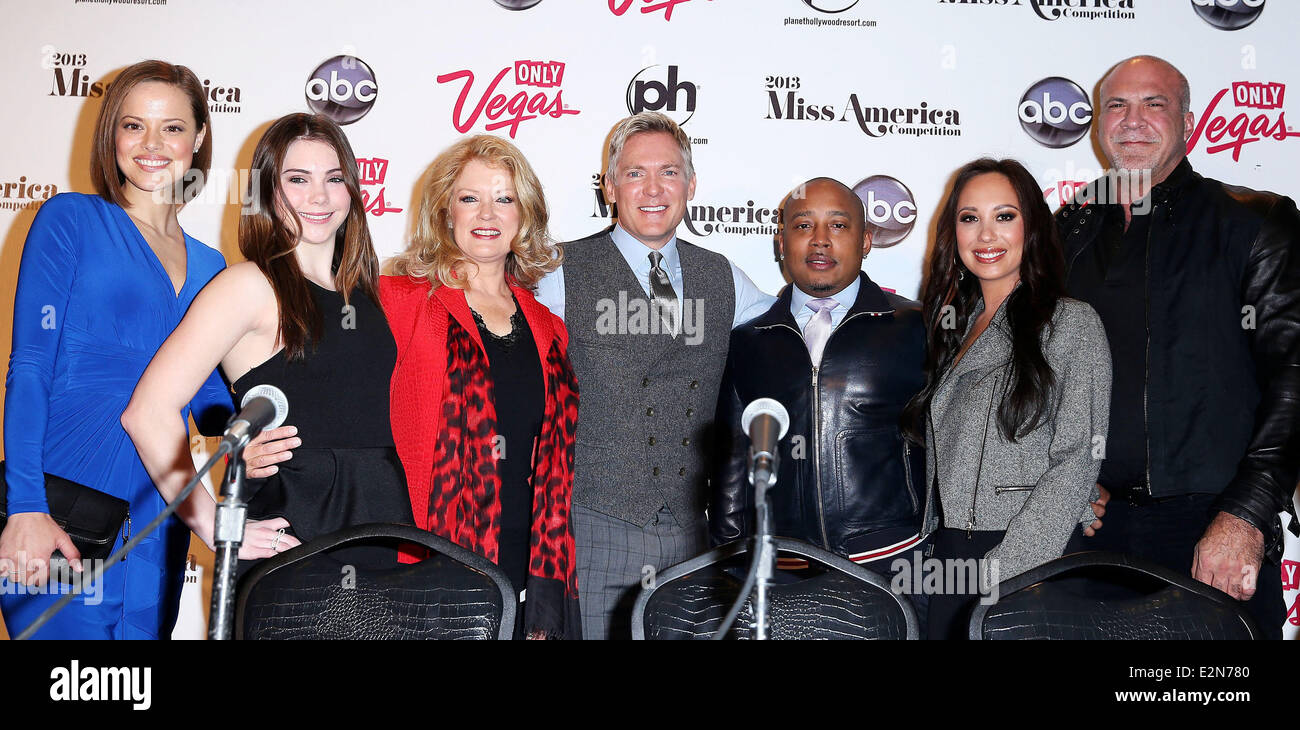 Miss America 2013 Judges Press Conference held at Planet Hollywood ...
