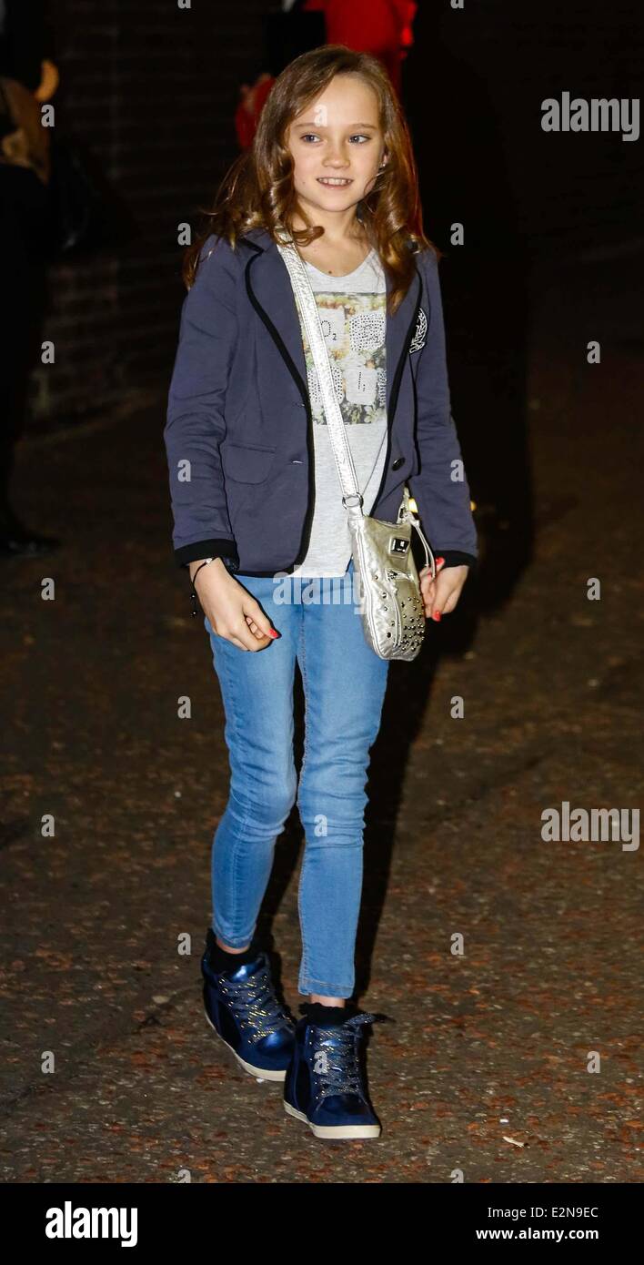 Celebrities at the ITV studios Featuring: Isabelle Allen Where: London ...