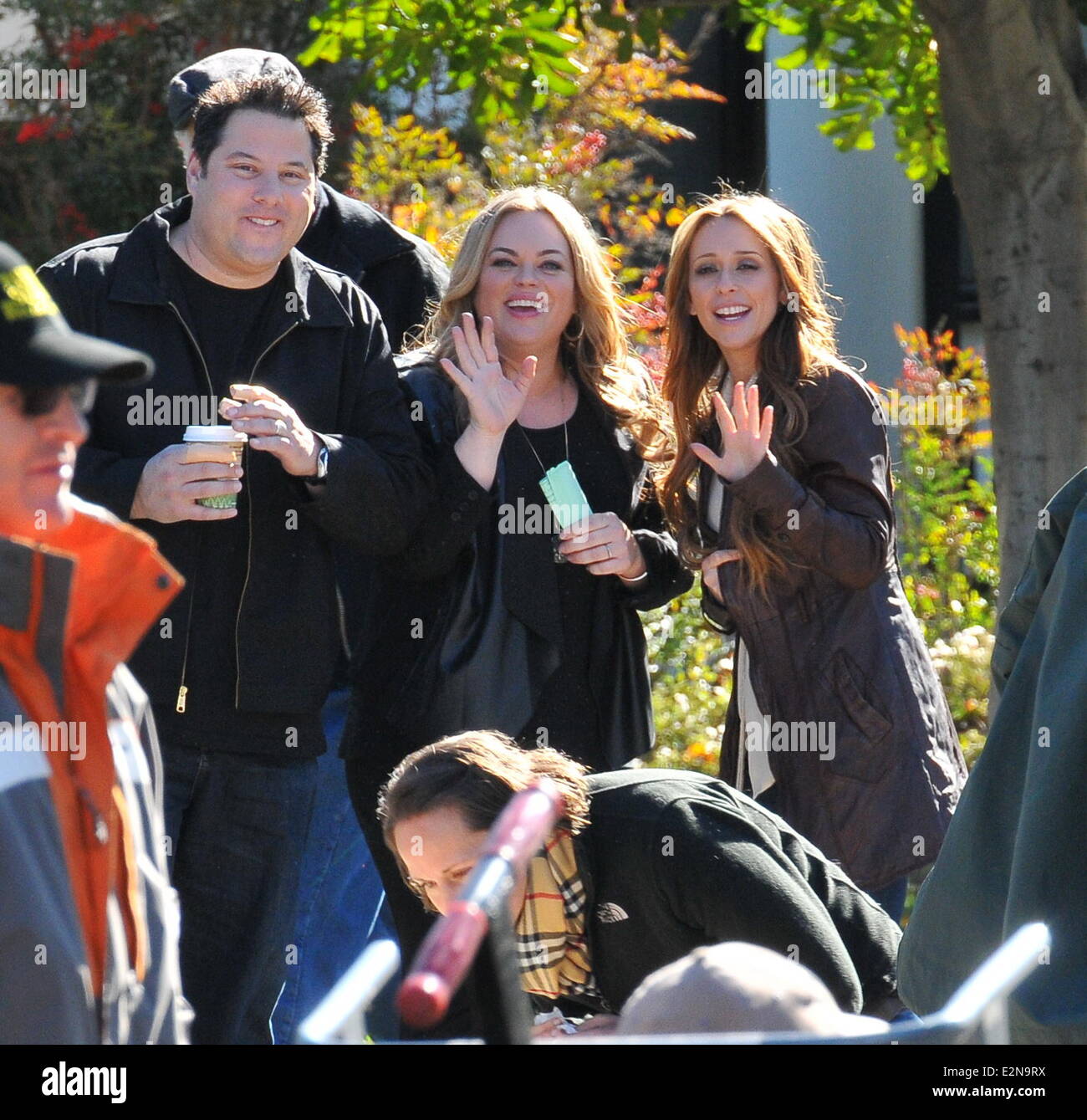 Celebrities laugh it up on the set of 'The Client List' Featuring ...